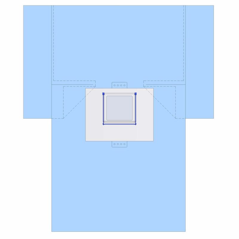 C-Section Drape w/ Full Incise and Fluid Collection Pouch - Invenio